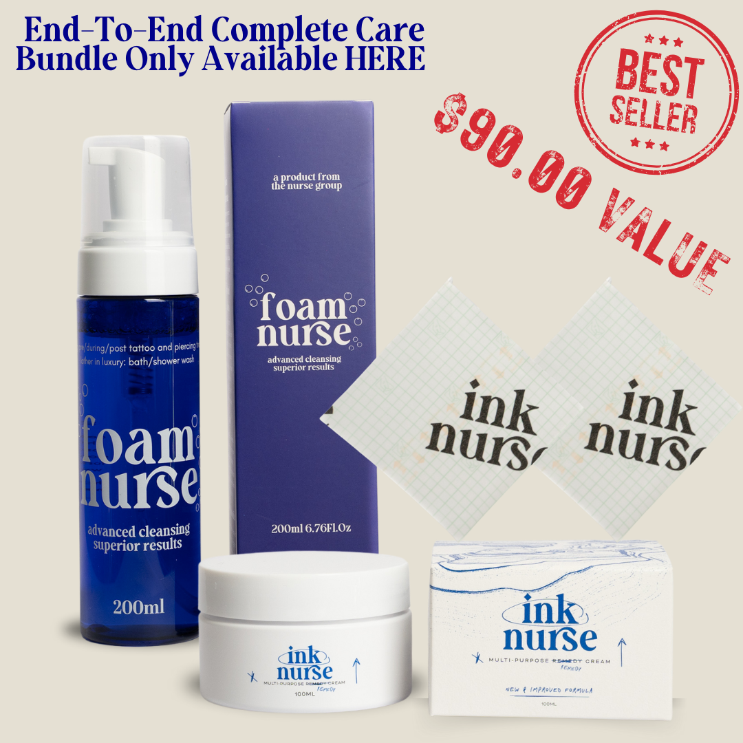 Ink + Foam Nurse Care Pack (the best kit for tattoo health and care ...